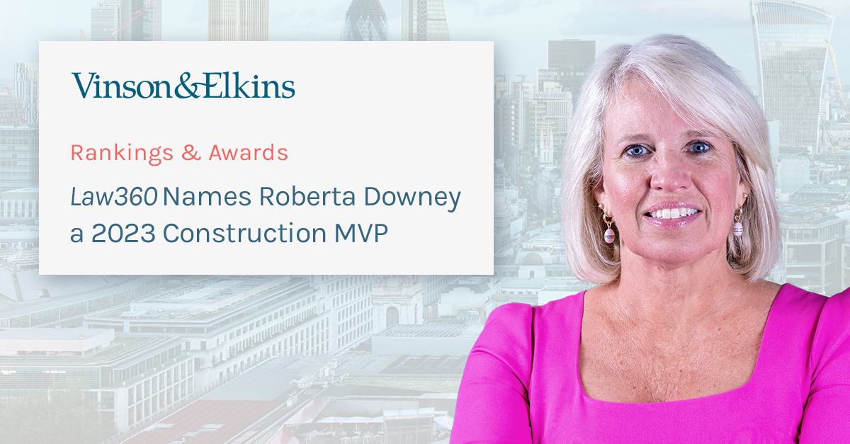 Law360 Names Roberta Downey a 2023 Construction MVP | News | Vinson ...